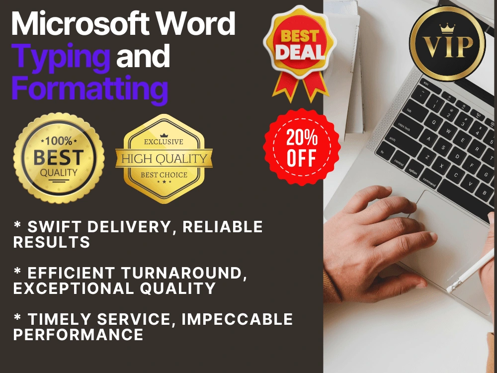 Microsoft Word Typing, Formatting, and Efficient PDF to MS Word ...