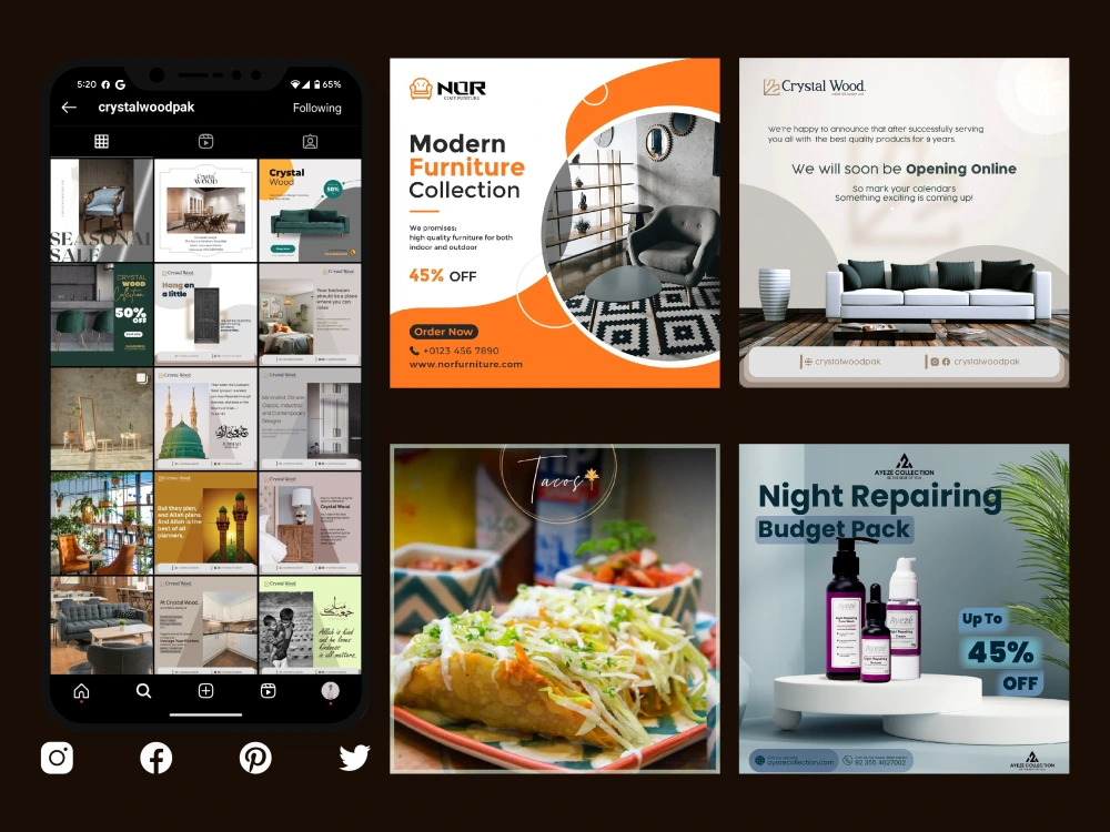 30 Creative Social Media Posts for | Facebook, Instagram, YouTube ...