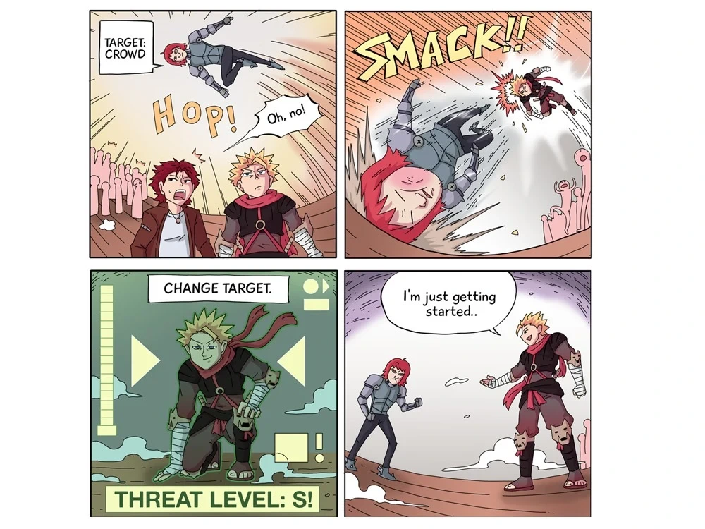 Some panels of comics and webtoons with cartoon style | Upwork