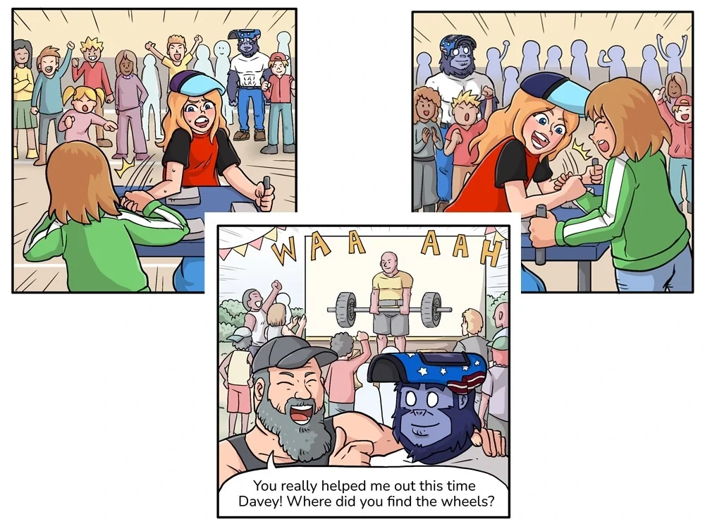 Some panels of comics and webtoons with cartoon style | Upwork