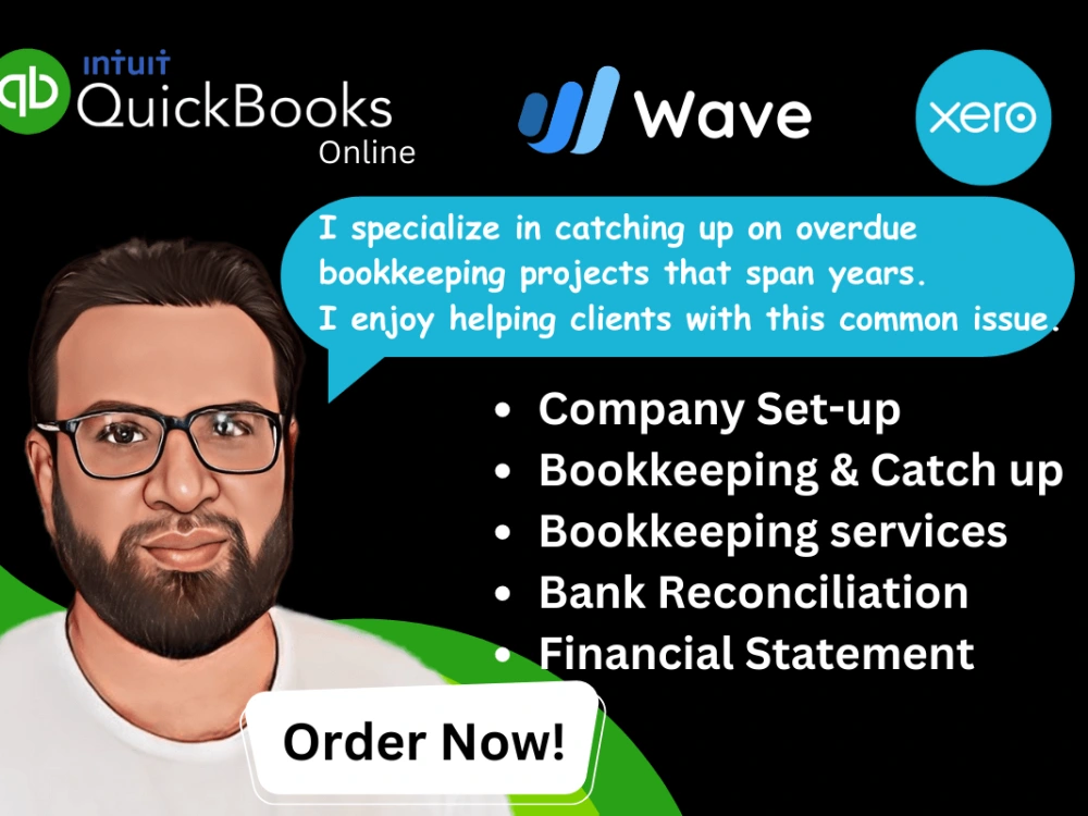 Quickbooks Xero Wave Bookkeeping Services Upwork