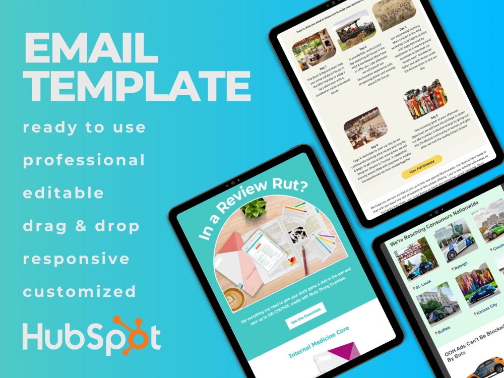 Fully Customized + Responsive HubSpot Email Template Development | Upwork
