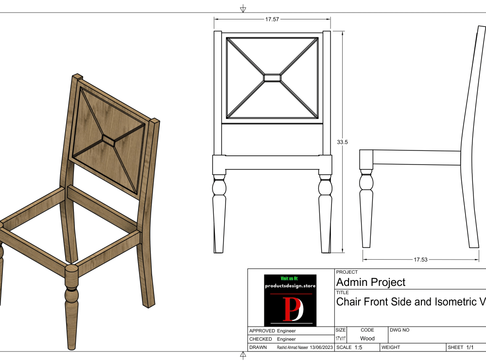 Customized chair design with proper dimensions and rendering | Upwork