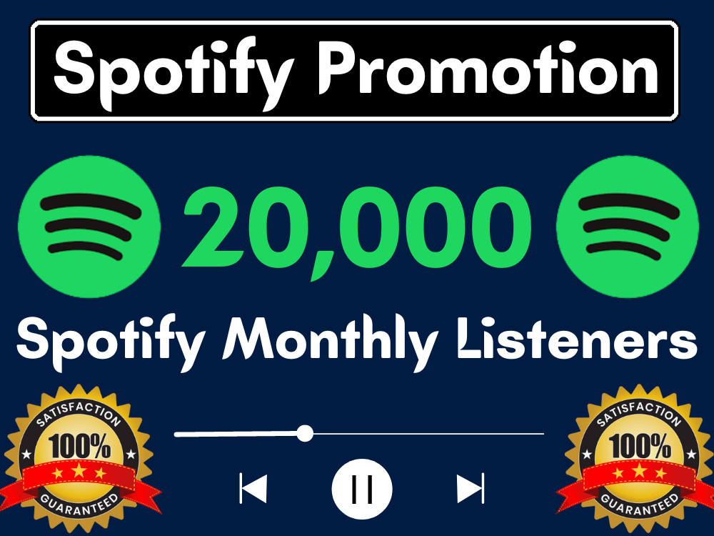 Spotify Monthly Listeners | Spotify Promotion | Organic Music Promotion ...