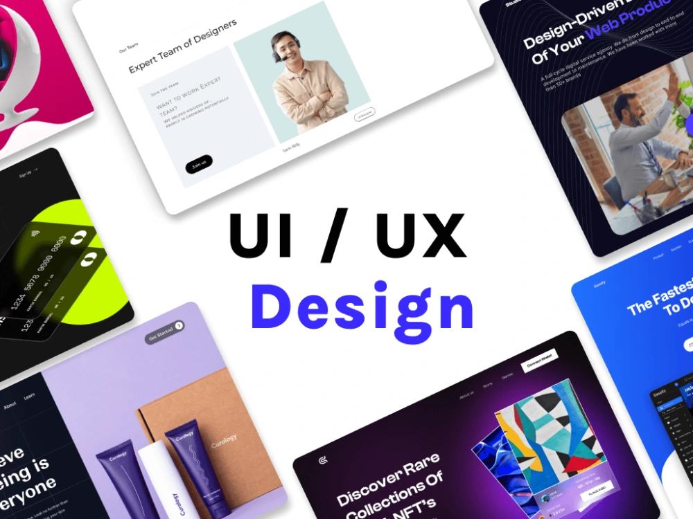 Landing page UI UX Design, Website UI UX Design, UI UX Designer in ...