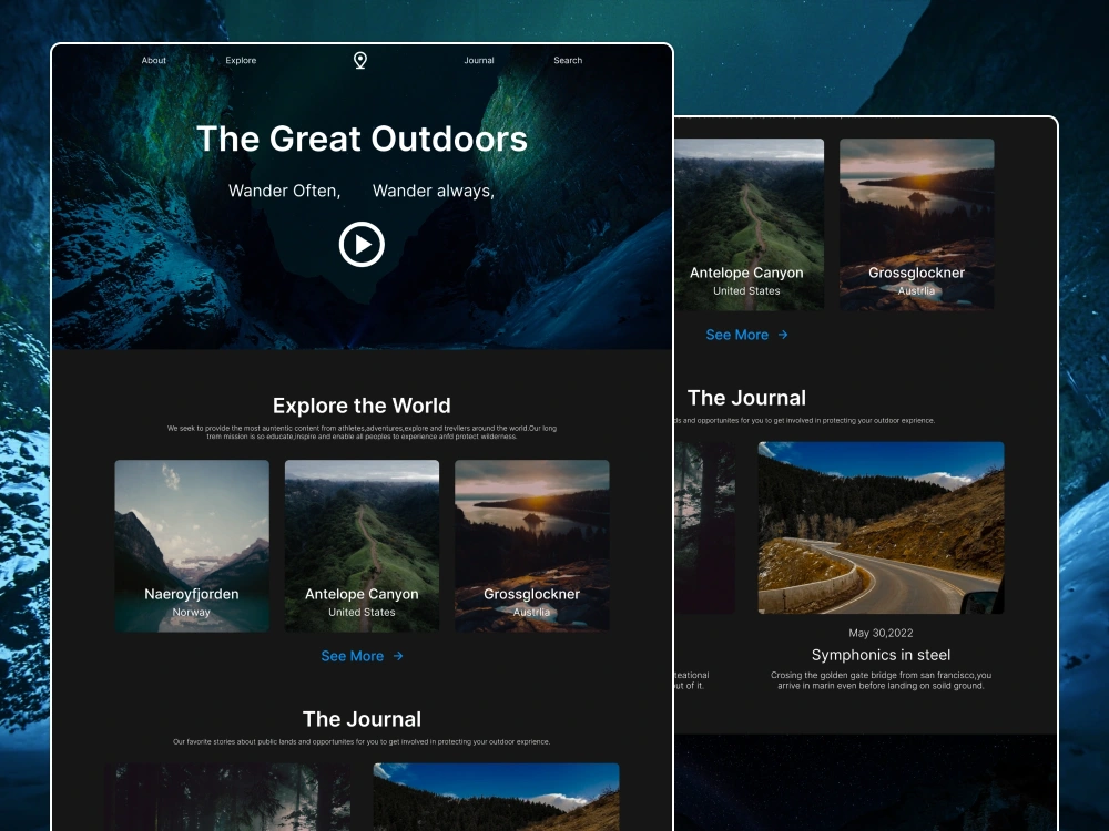 Professional & modren landing page design for website ui ux design | Upwork