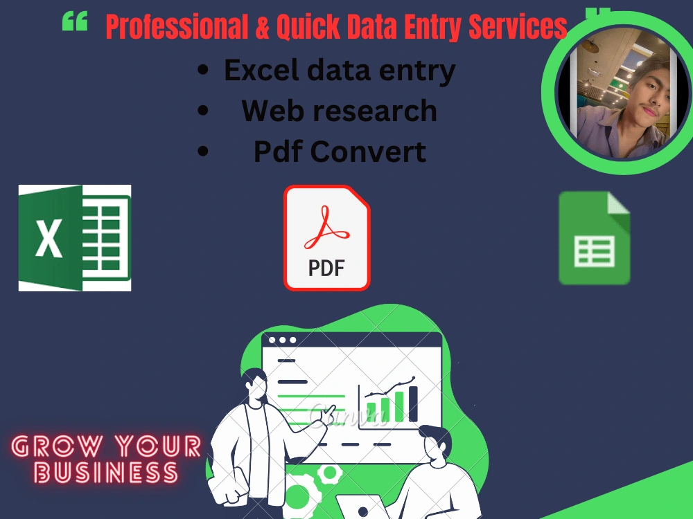 Professional excel data entry services, pdf conversion into excel | Upwork