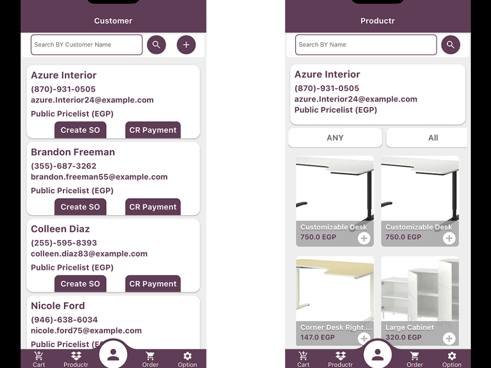 Odoo Android / Flutter Application Create SO, Payment | Upwork