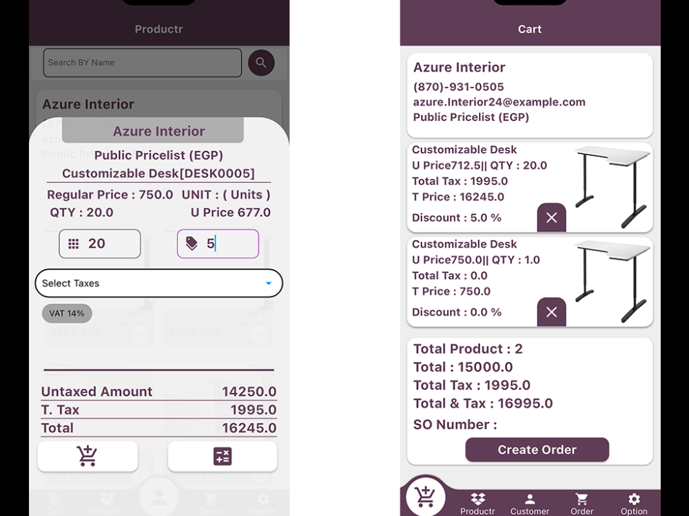 Odoo Android / Flutter Application Create SO, Payment | Upwork