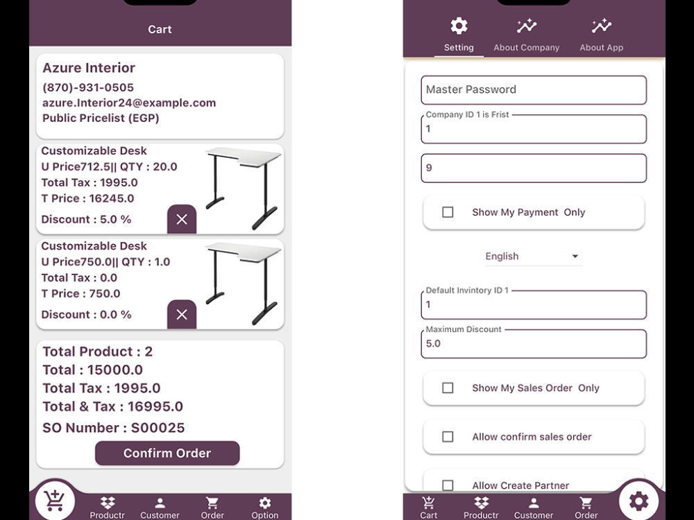Odoo Android / Flutter Application Create SO, Payment | Upwork