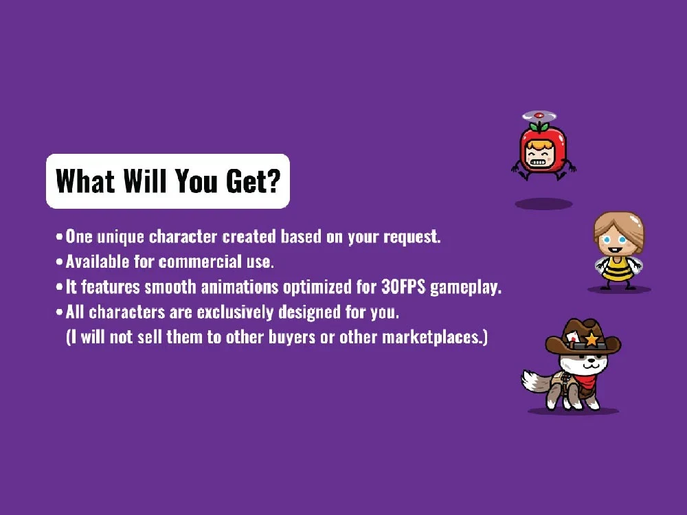 A character design with sprite sheet animation use Spine | Upwork