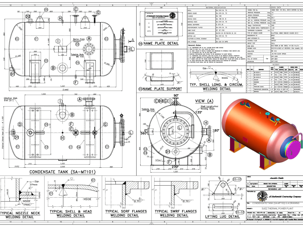 Complete design, modelling of industerial static equipment for ...