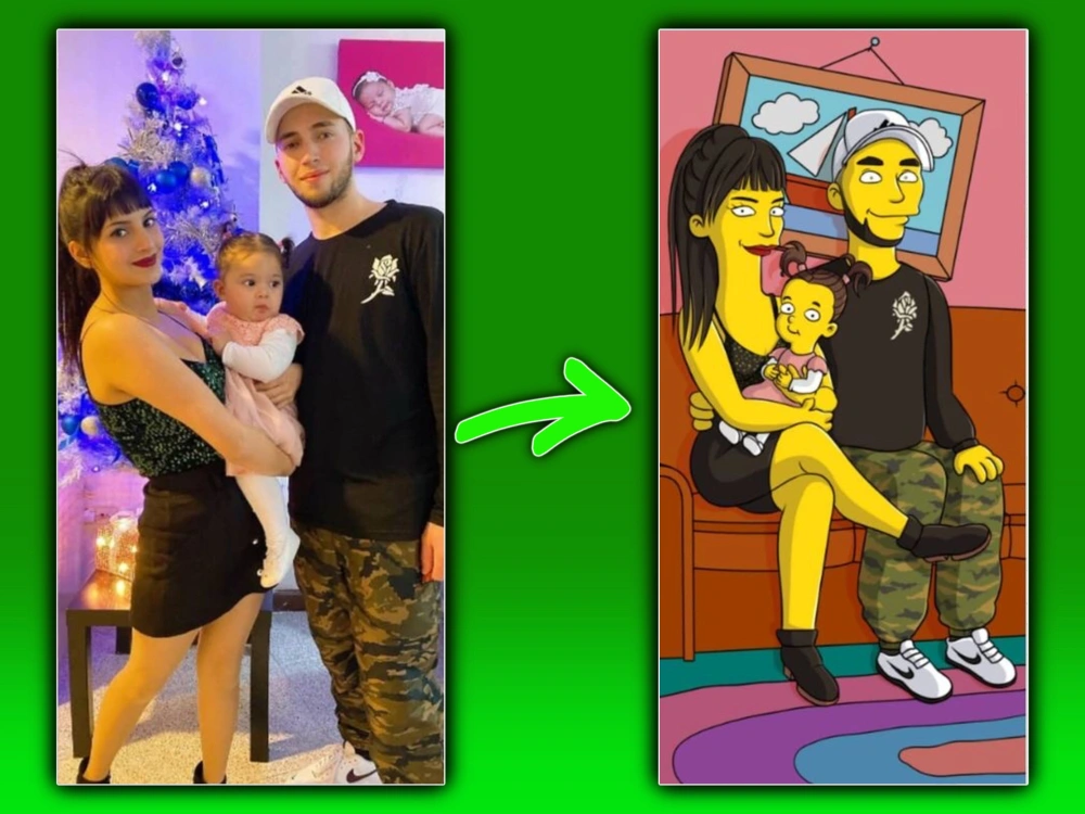 A vector illustration of a "The Simpsons" style portrait | Upwork