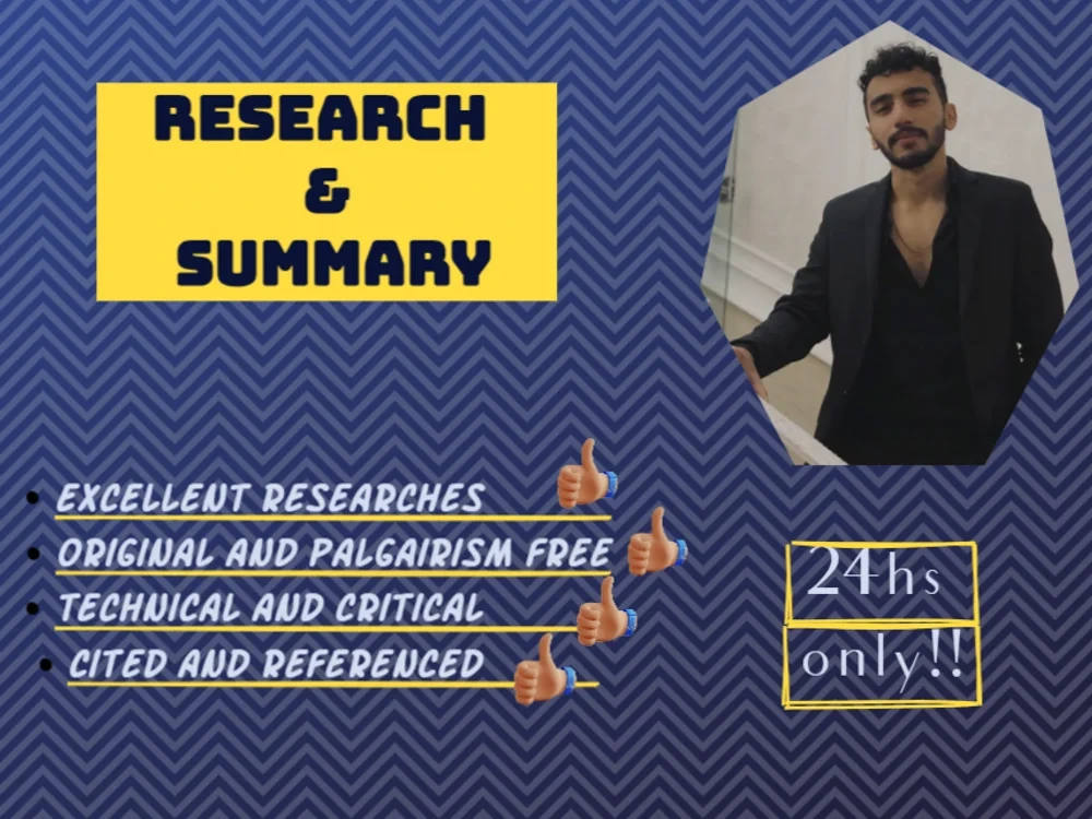 A professional research in less than 24 hrs | Upwork