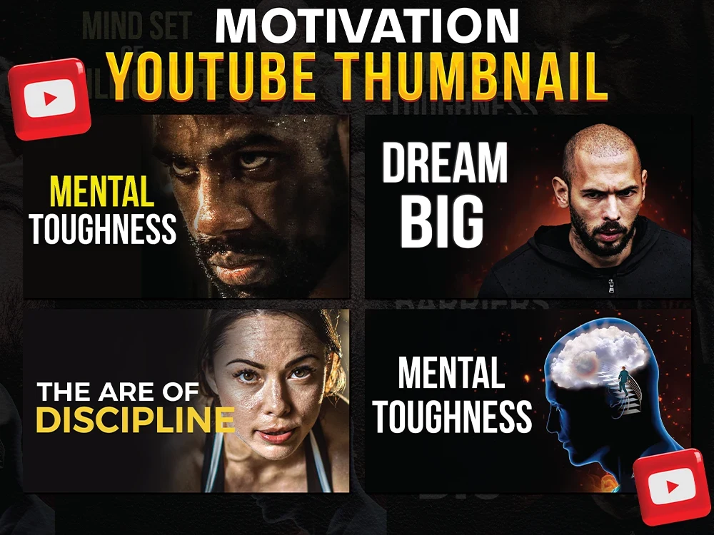 Eye-Catching & Motivation YouTube thumbnails | Upwork