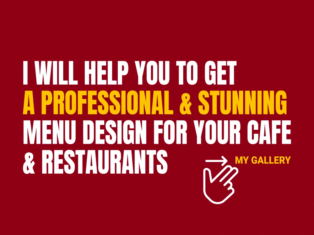 Professional Menu Designs for Your Restaurants, Bars, and Cafes | Upwork