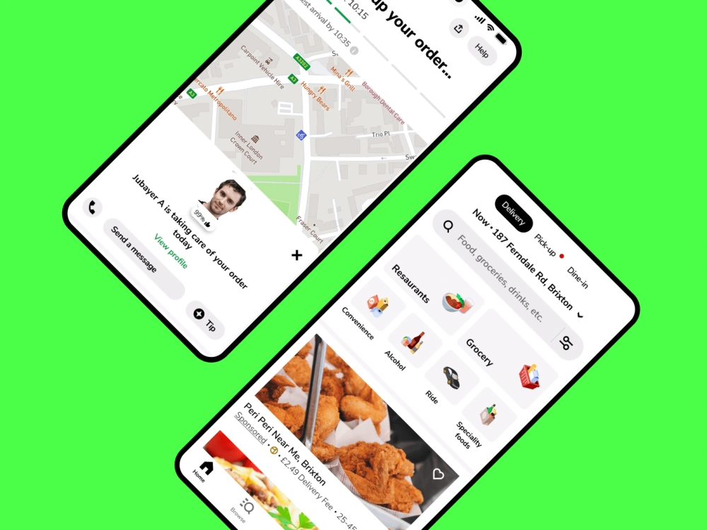 UBBER eatsLIKE CLONE UI/UX | Upwork