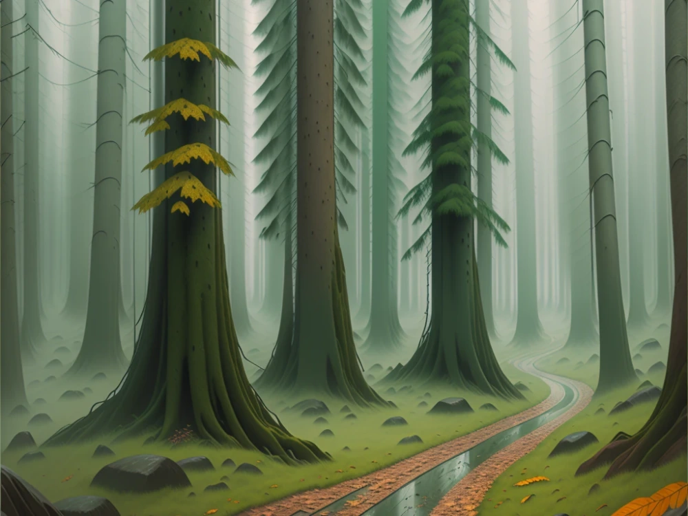 Illustrations of landscapes that transcend mere visual representation ...