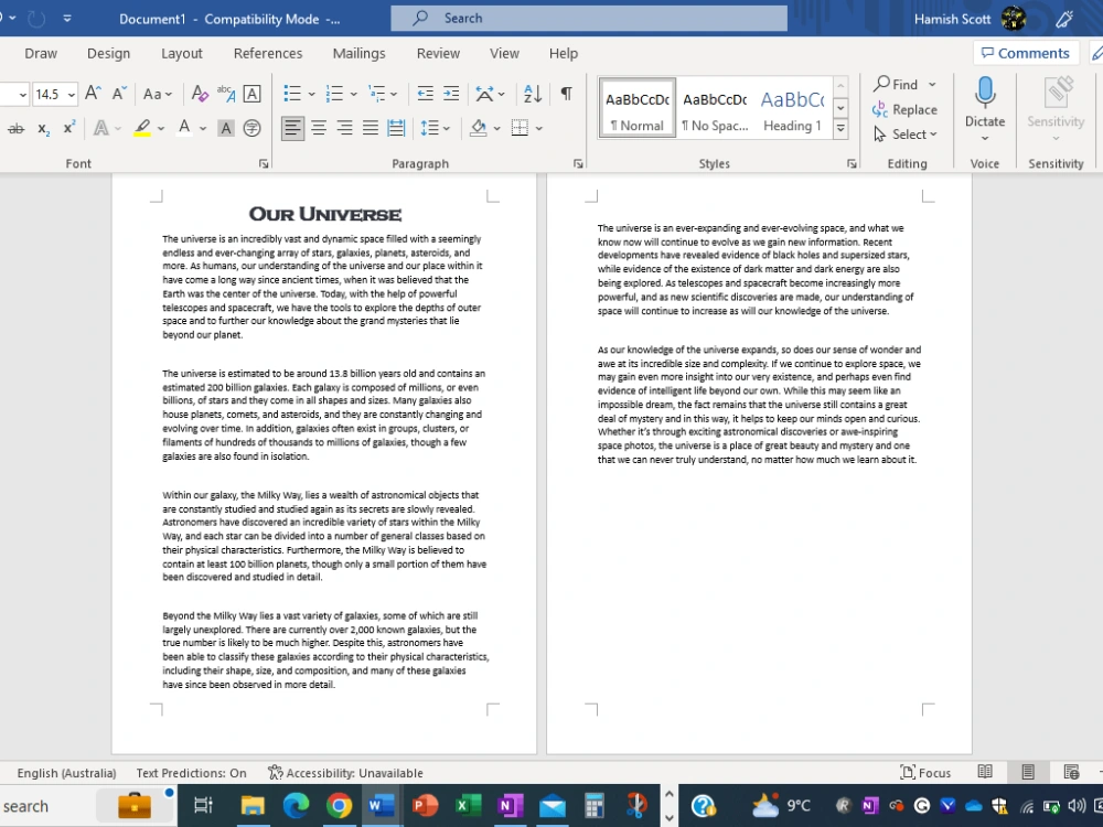 A 500-1000 Word Document on a topic of your choice. | Upwork