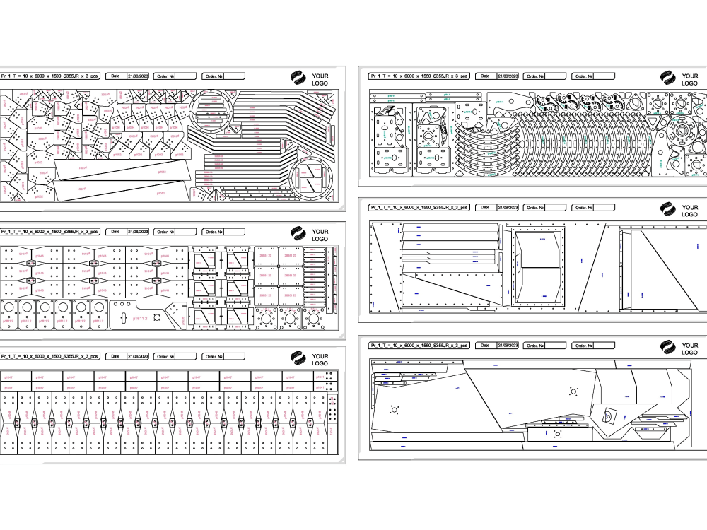 2D part nesting for sheet materials dxf files for laser/plasma CNC ...