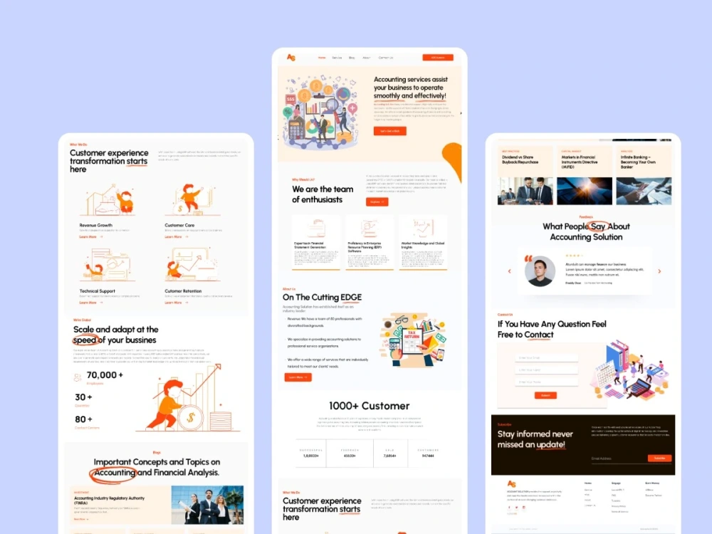 A fabulous landing/home page with a better USER EXPERIENCE | Upwork