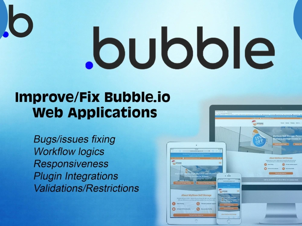 Bubble io app developer, website Bubble developer | Upwork