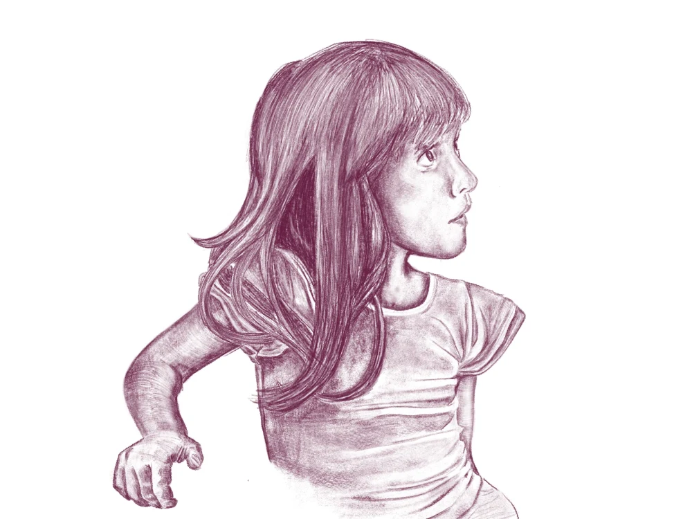 A customizable hand drawn digital portrait from a photo of your choice ...