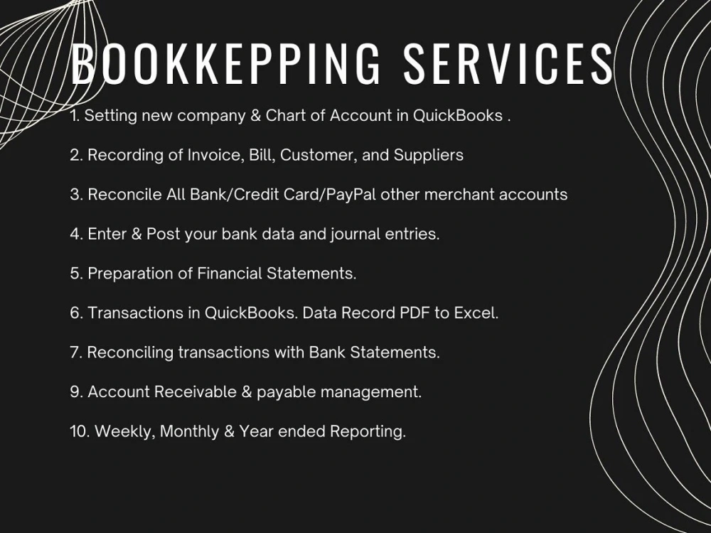 Montly BOOKKEPING, P&L and Balance Sheet. | Upwork
