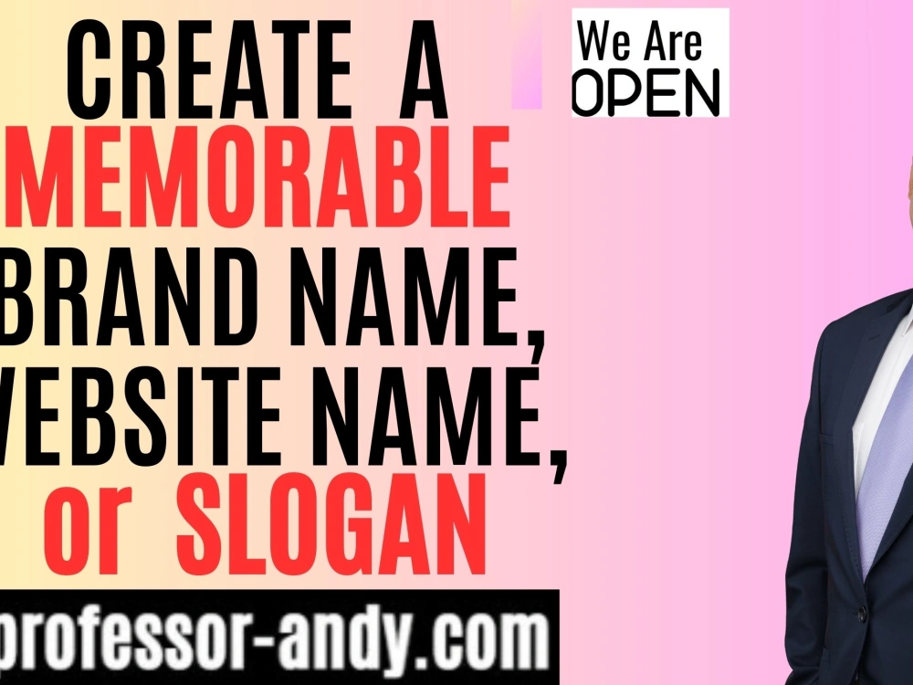 3 unique business names and 3 matching slogans | Upwork