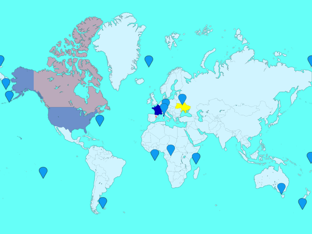 A fantastic custom svg map | Upwork