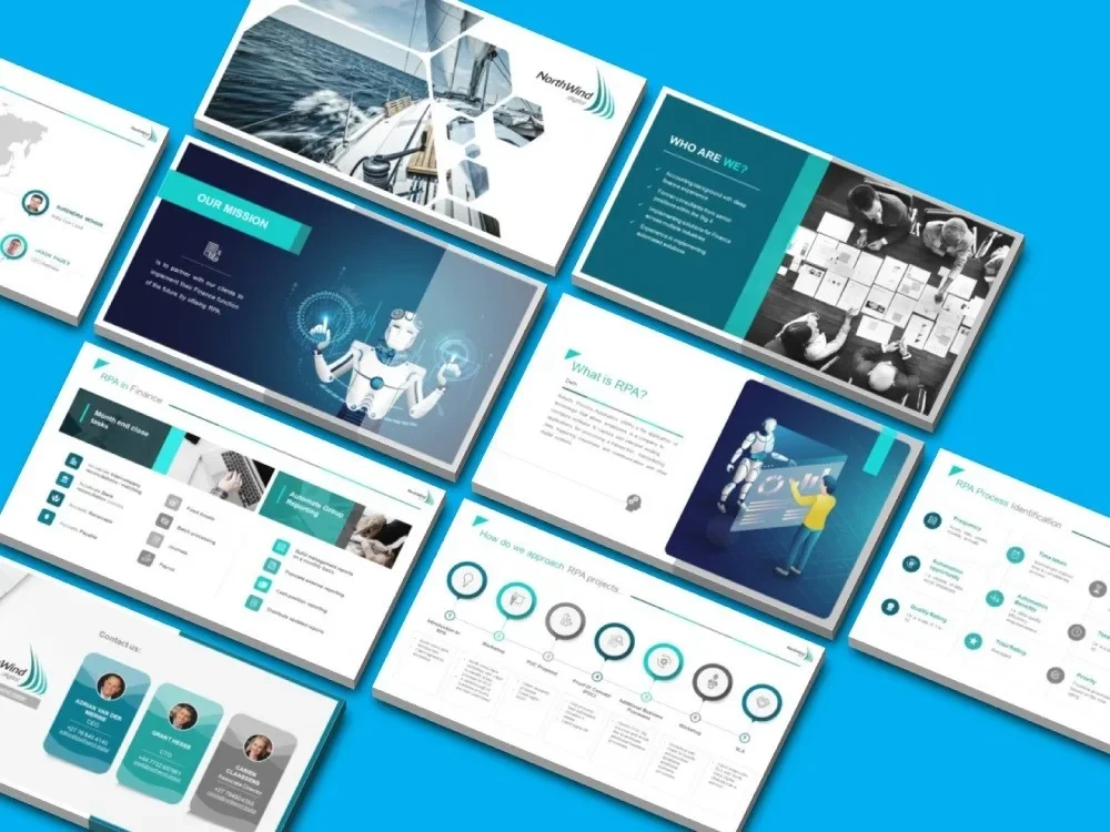 A revamped PowerPoint presentation with visually appealing infographics ...