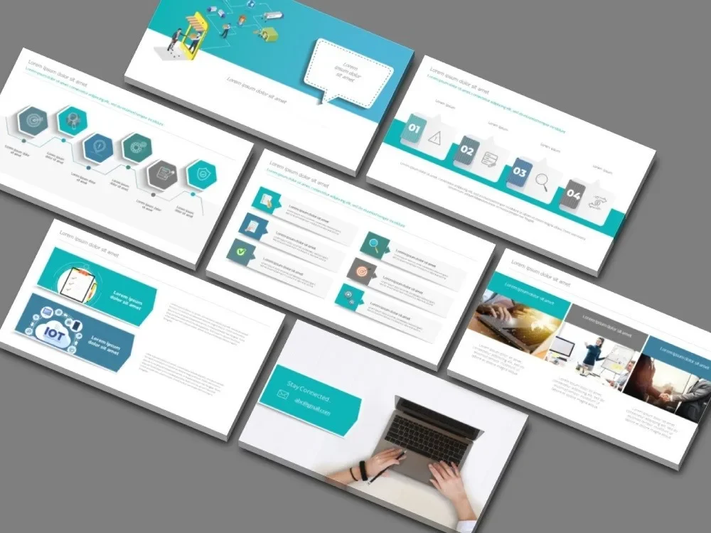 A revamped PowerPoint presentation with visually appealing infographics ...
