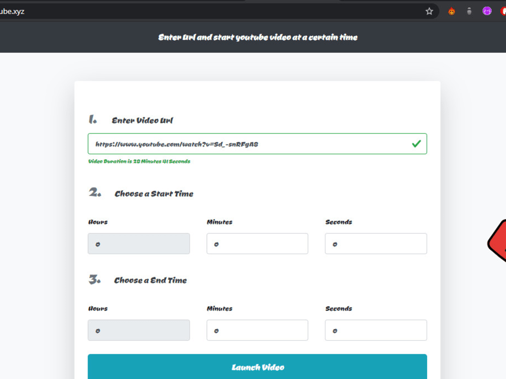 Youtube time slicer viewer and downloader | Upwork