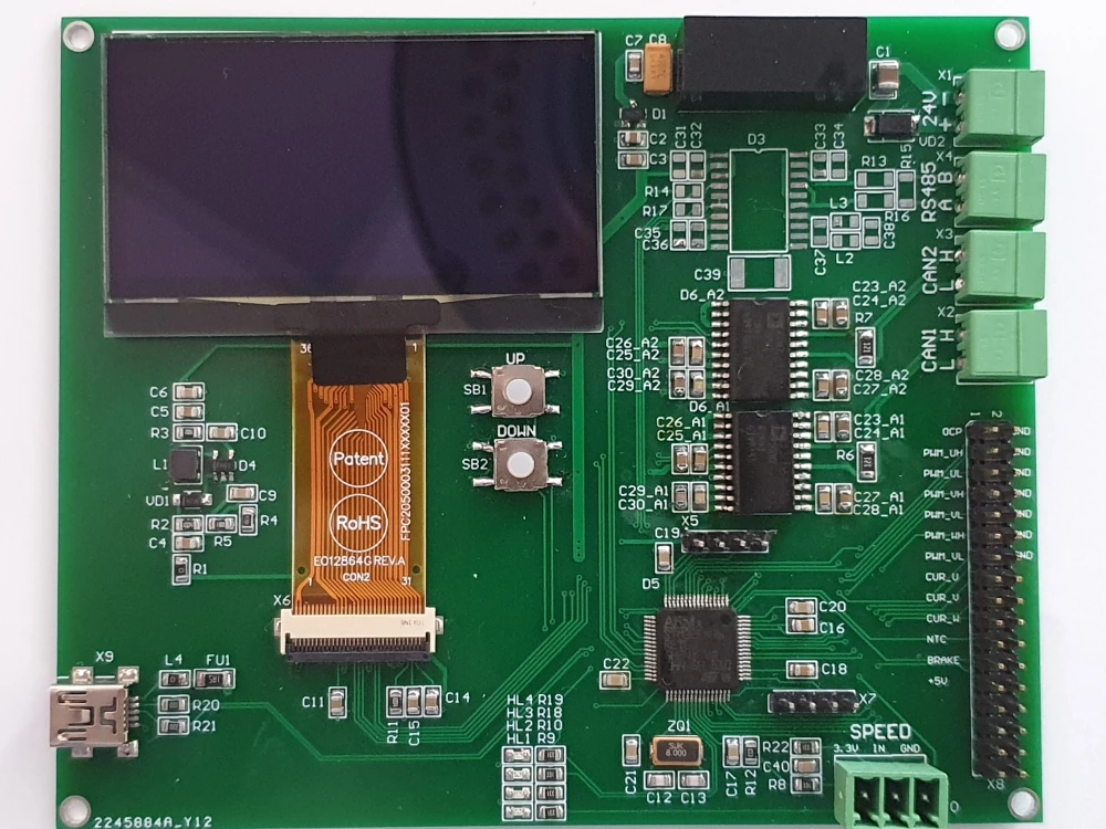 This a demo board for testing STM32 2 CAN channels and big OLED display ...