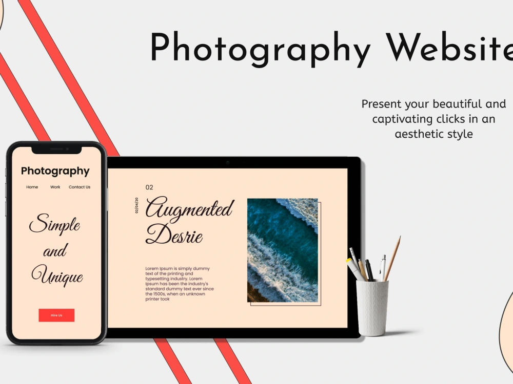 A modern and aesthetic responsive UI/UX web design | Upwork