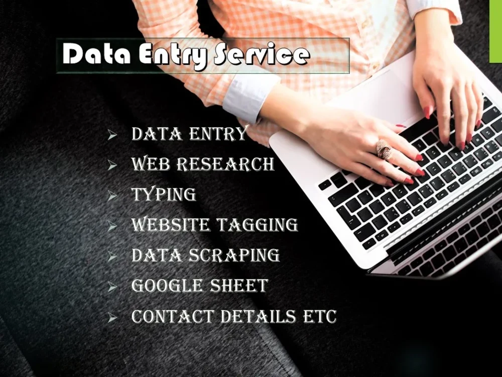 Data entry, Form filling, Internet Research, PDF conversion, etc ...