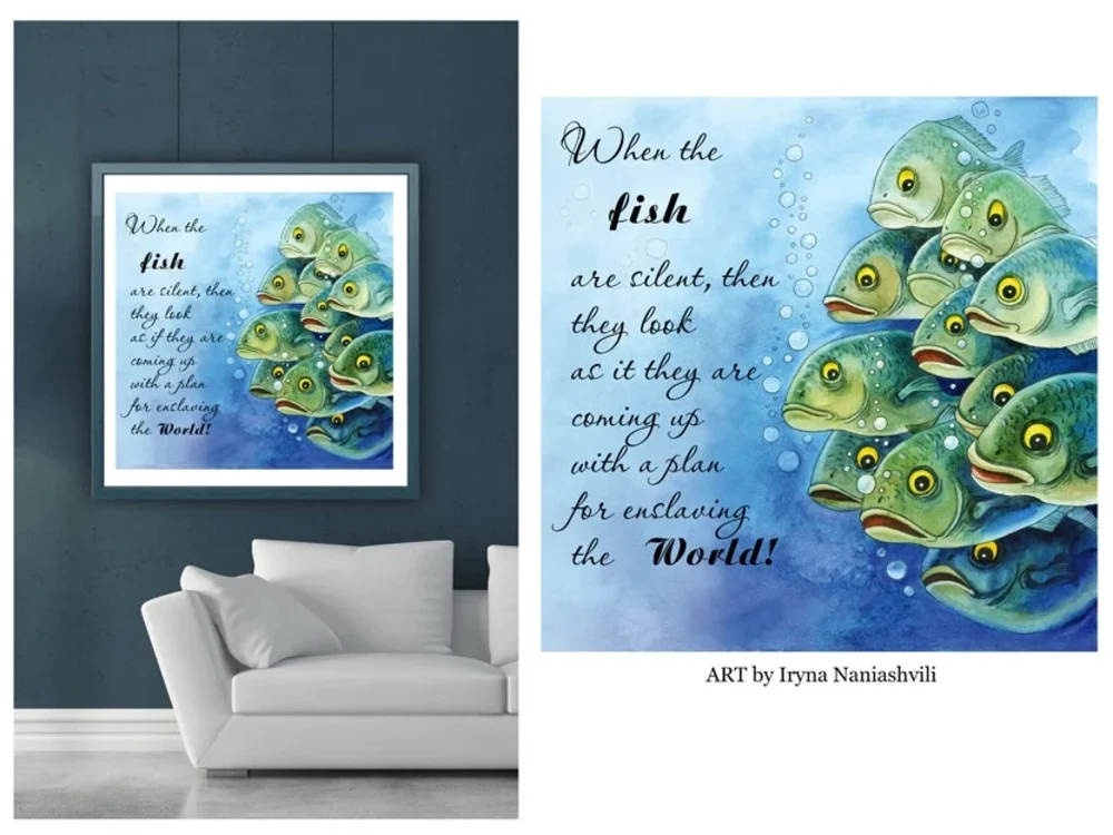Exclusive motivational posters with watercolor illustrations | Upwork