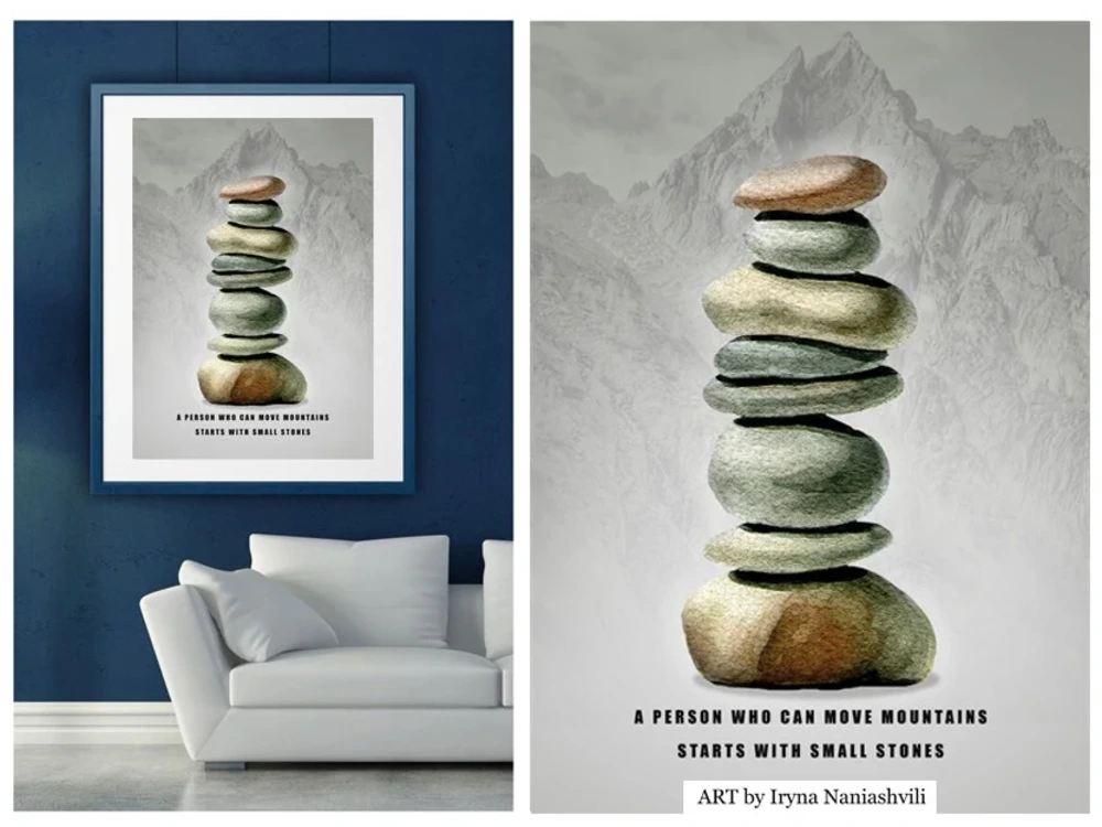 Exclusive motivational posters with watercolor illustrations | Upwork