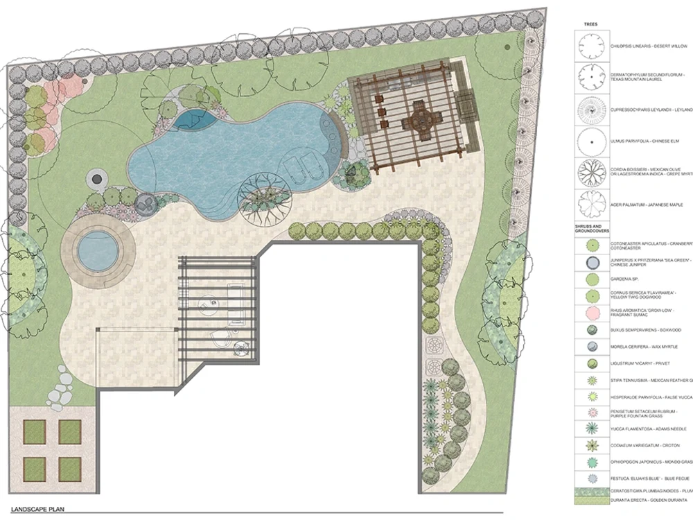 A 2D landscaping plan and 3D renderings of your garden | Upwork