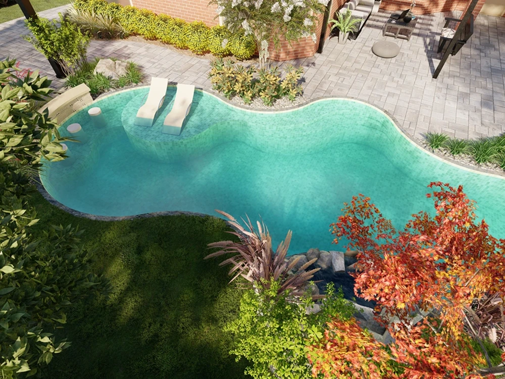 A 2D landscaping plan and 3D renderings of your garden | Upwork