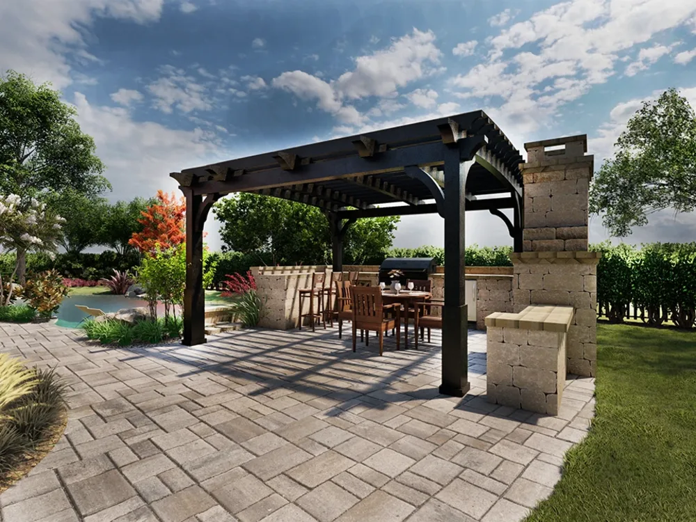 A 2D landscaping plan and 3D renderings of your garden | Upwork