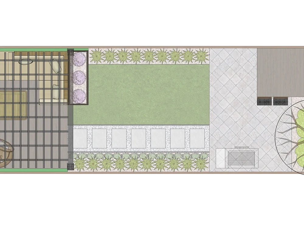 A 2D landscaping plan and 3D renderings of your garden | Upwork