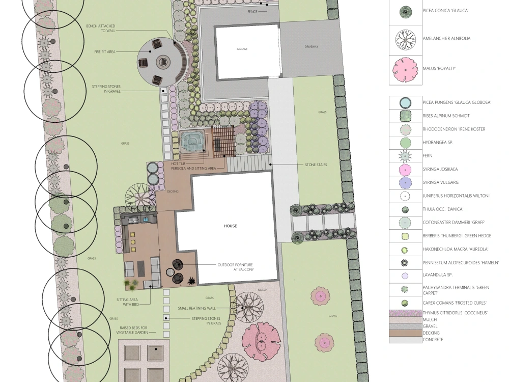 A 2D landscape plan | Upwork