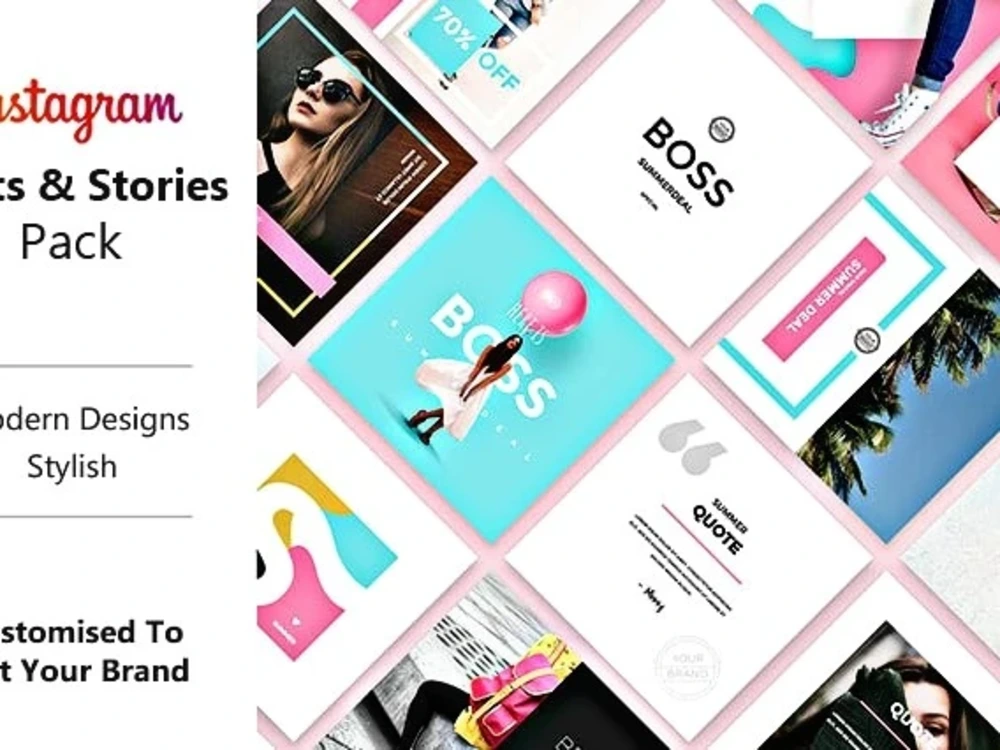Professional instagram post and story template design | Upwork