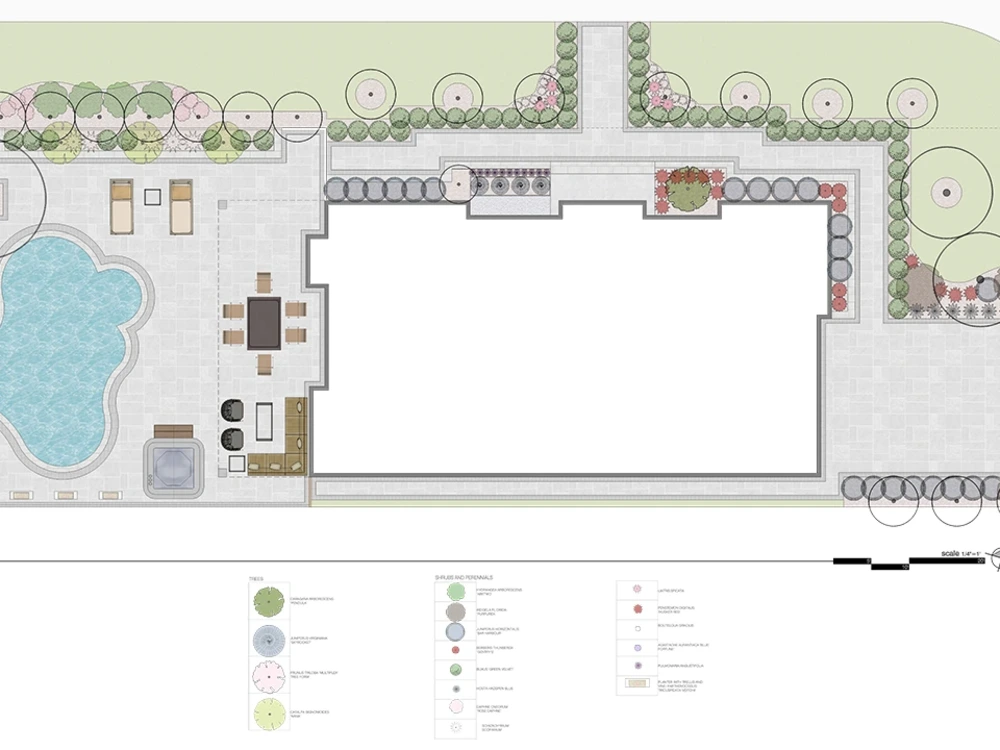 A 2D landscaping plan and 3D renderings of your garden | Upwork