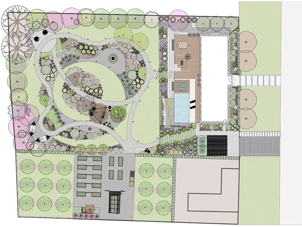 A 2D landscape plan | Upwork