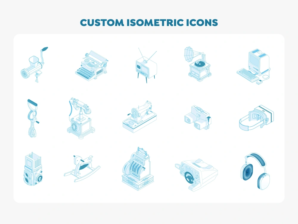 A custom isometric icons | Upwork