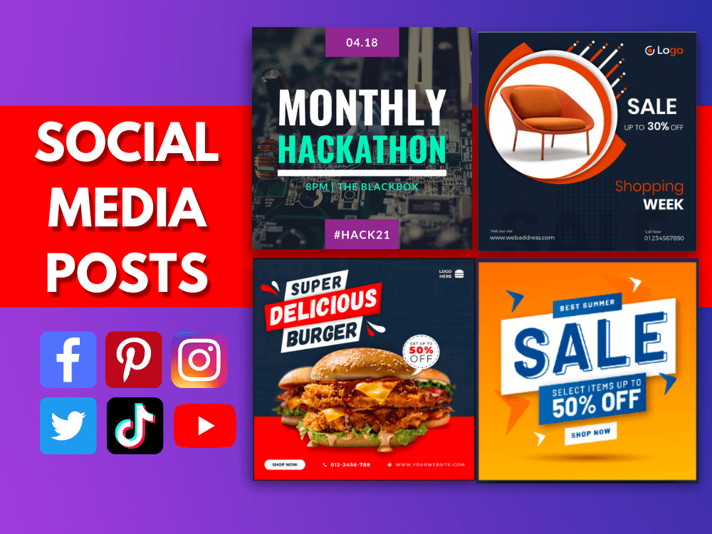 Stunning Facebook or Instagram Post, Banner, Ads, Cover, Story Design ...