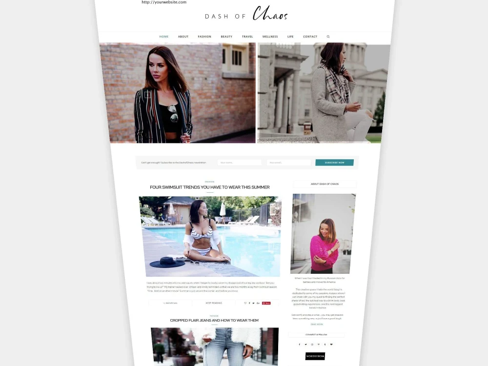A chic WordPress blog | Upwork