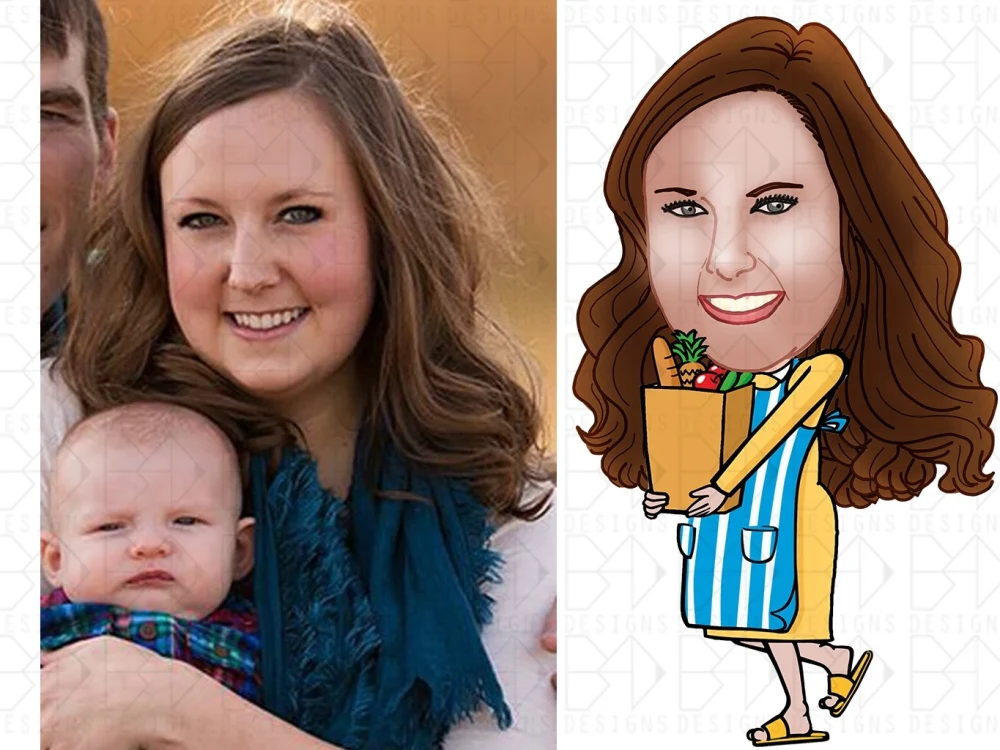 An original & unique digital caricature / cartoon of anyone doing ...